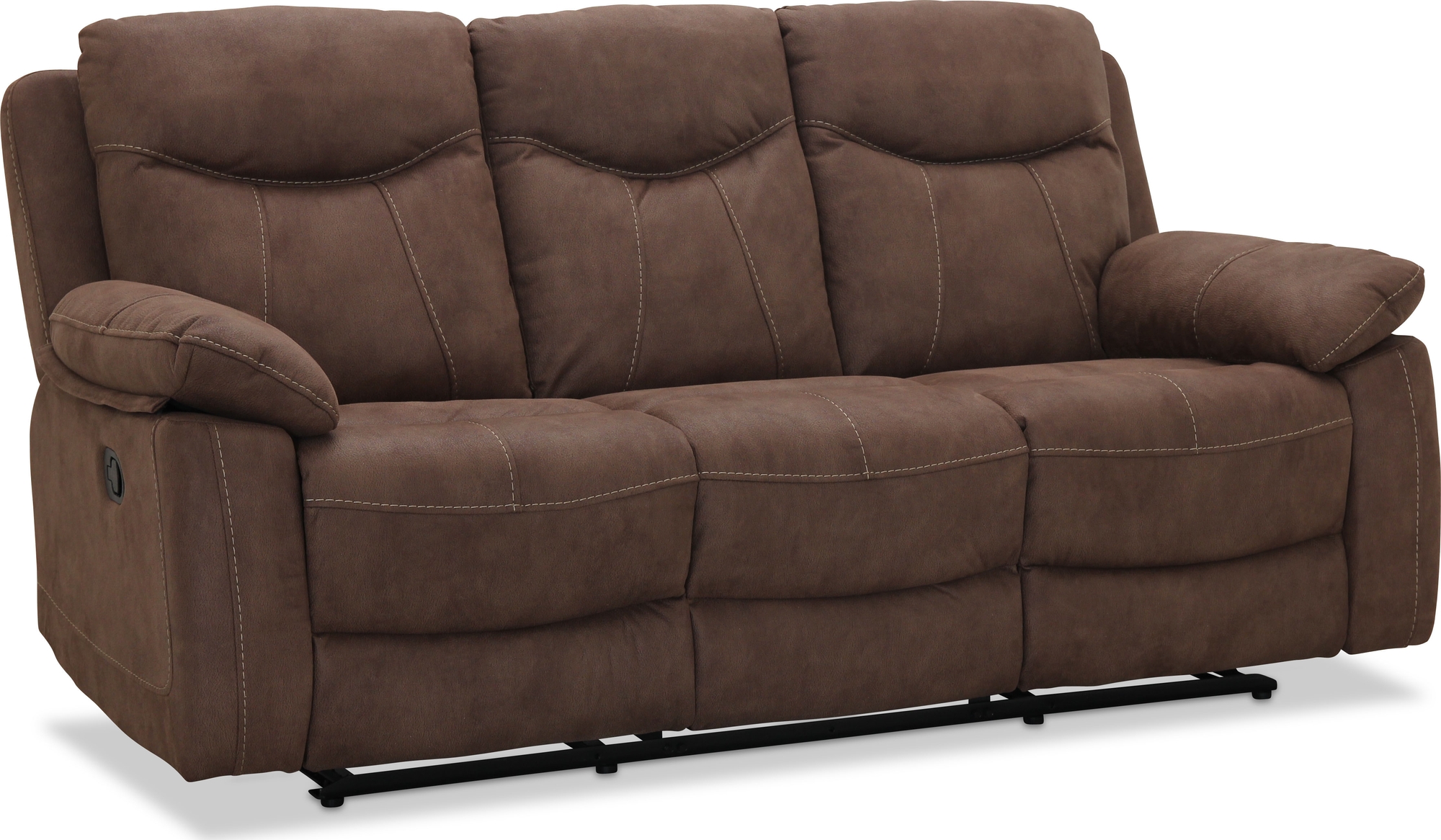 Canapé inclinable 3 places Boston - Beige - Canapés cinéma et canapés ...