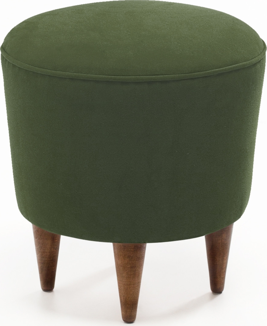Pouf Norva - Vert olive - Repose-pieds - Trendrum.fr