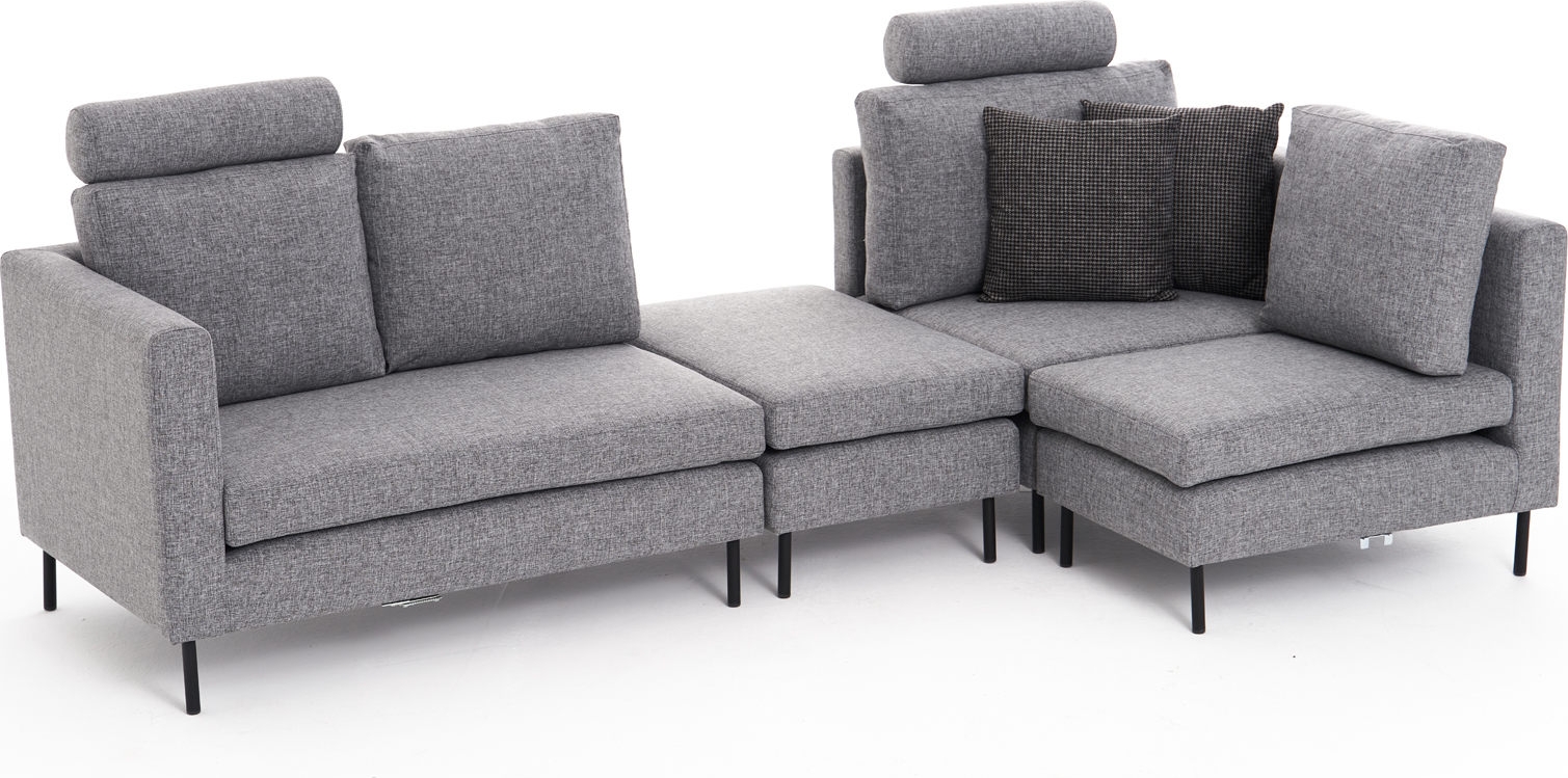 Canapé modulable Mino - Gris - Canapés modulables - Trendrum.fr