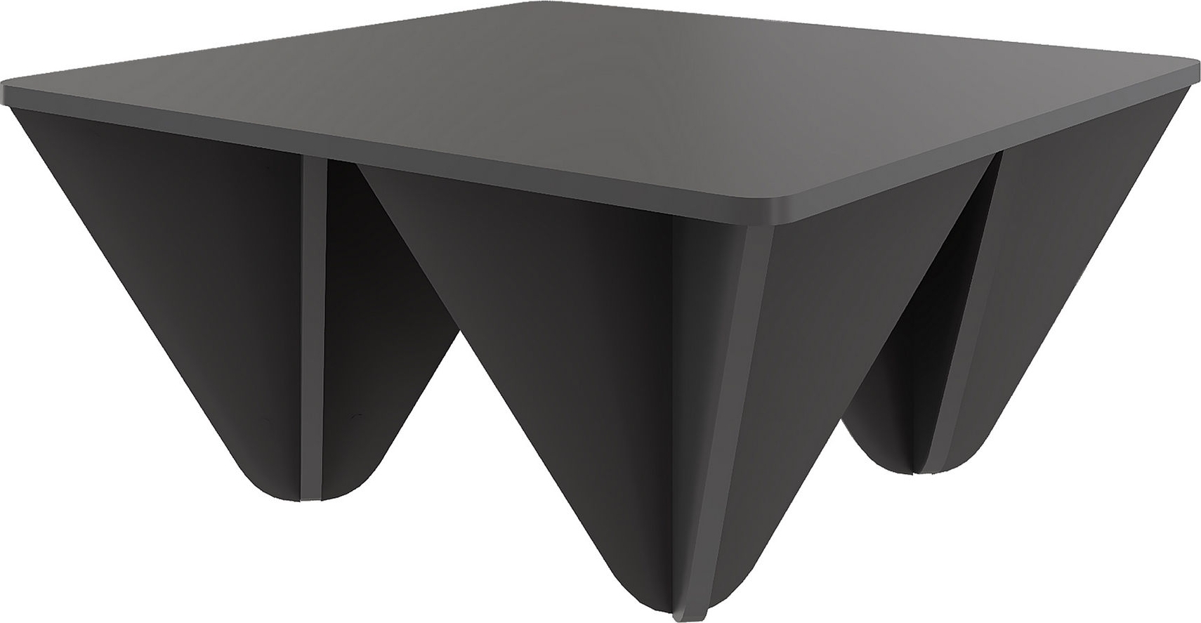 Table basse Adamas 80 x 80 cm - Anthracite - Table basse en bois ...