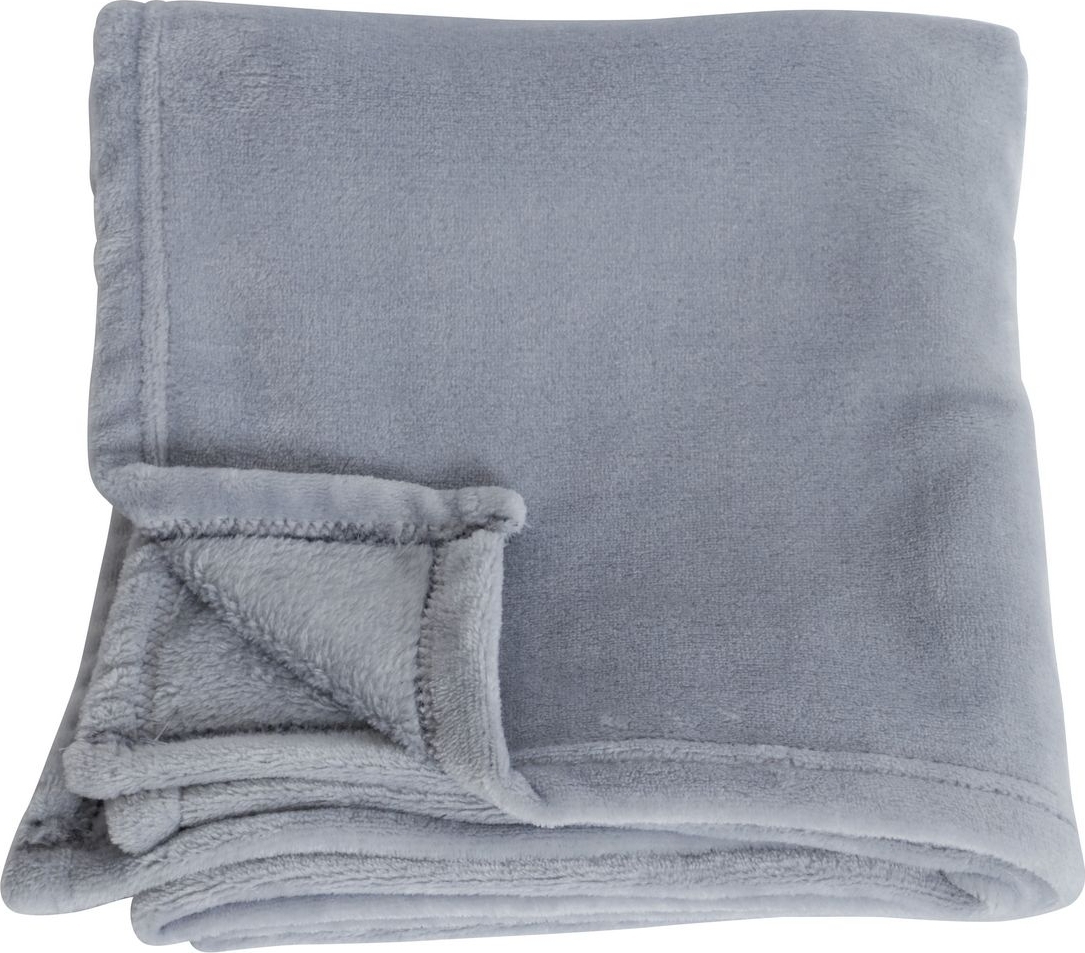 Plaid polaire 80 x 100 cm - Gris - Plaids et couvertures - Trendrum.fr