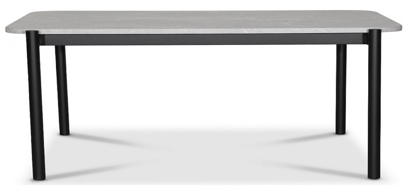 Wayne Table à manger 180x90 cm - Marbre gris clair (Foiling) - Autres ...