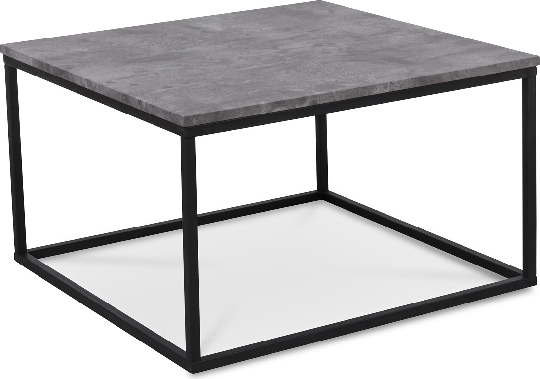 Table basse Shanghai 75x75 cm - Imitation ciment - Tables basses en ...