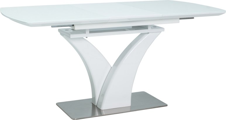 Table à manger Faro 120-160 cm - Blanc - 879,99 € - Autres tables à manger - Trendrum.fr
