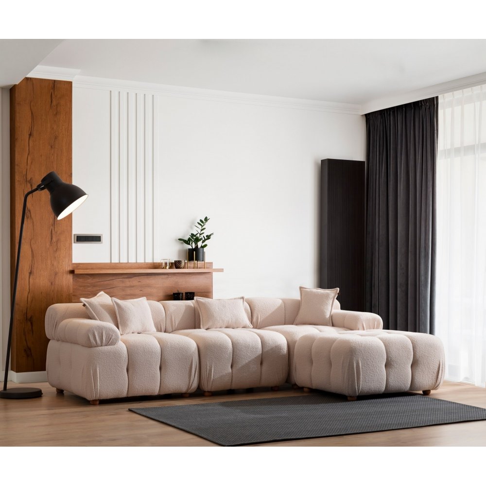 Canapé divan Bellini - Crème - Canapés en tissu - Trendrum.fr